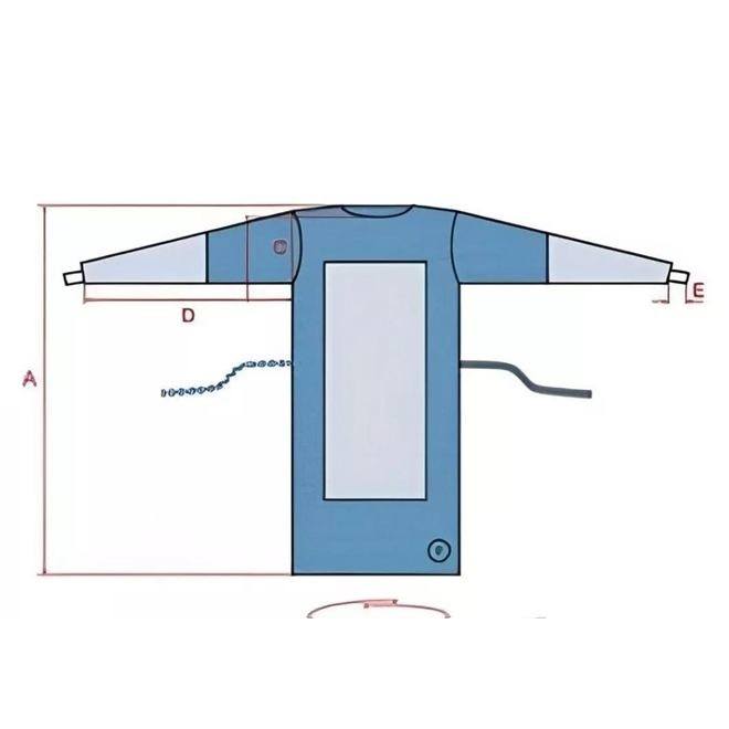 Avental Cirúrgico Descartável Reforçado Impermeável Tam XGG Leboo