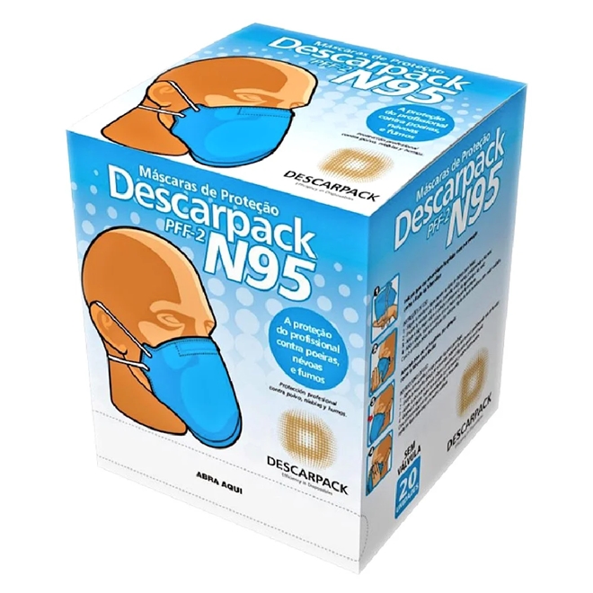 Máscara N95 PFF2 1 Unidade Descarpack DCK-0170401-