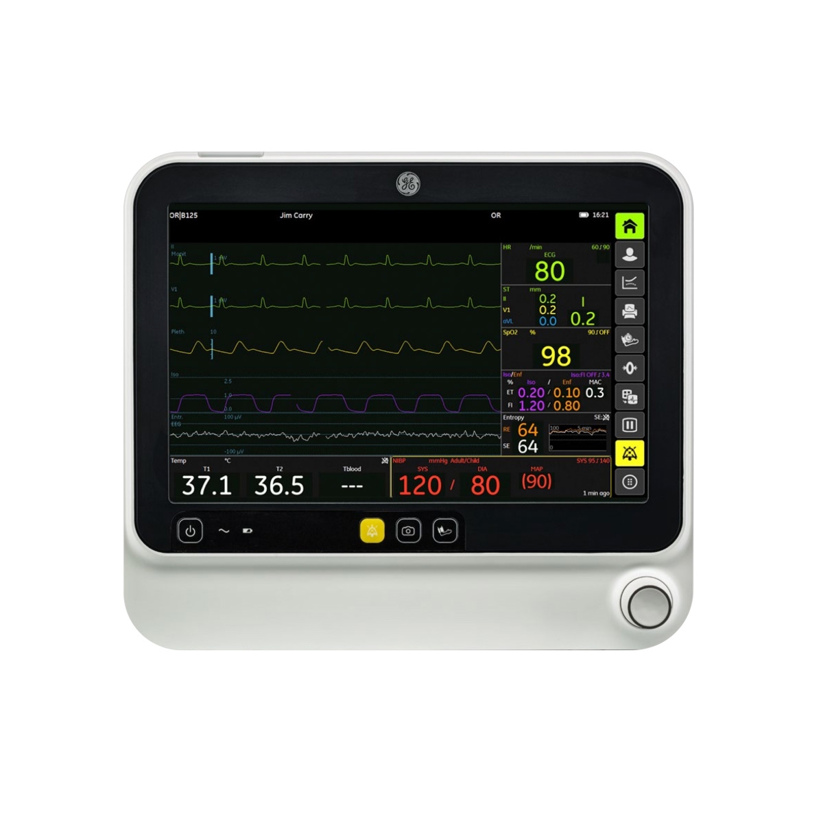 Monitor Multiparâmetro B125P 10" sem PI GE Healthcare