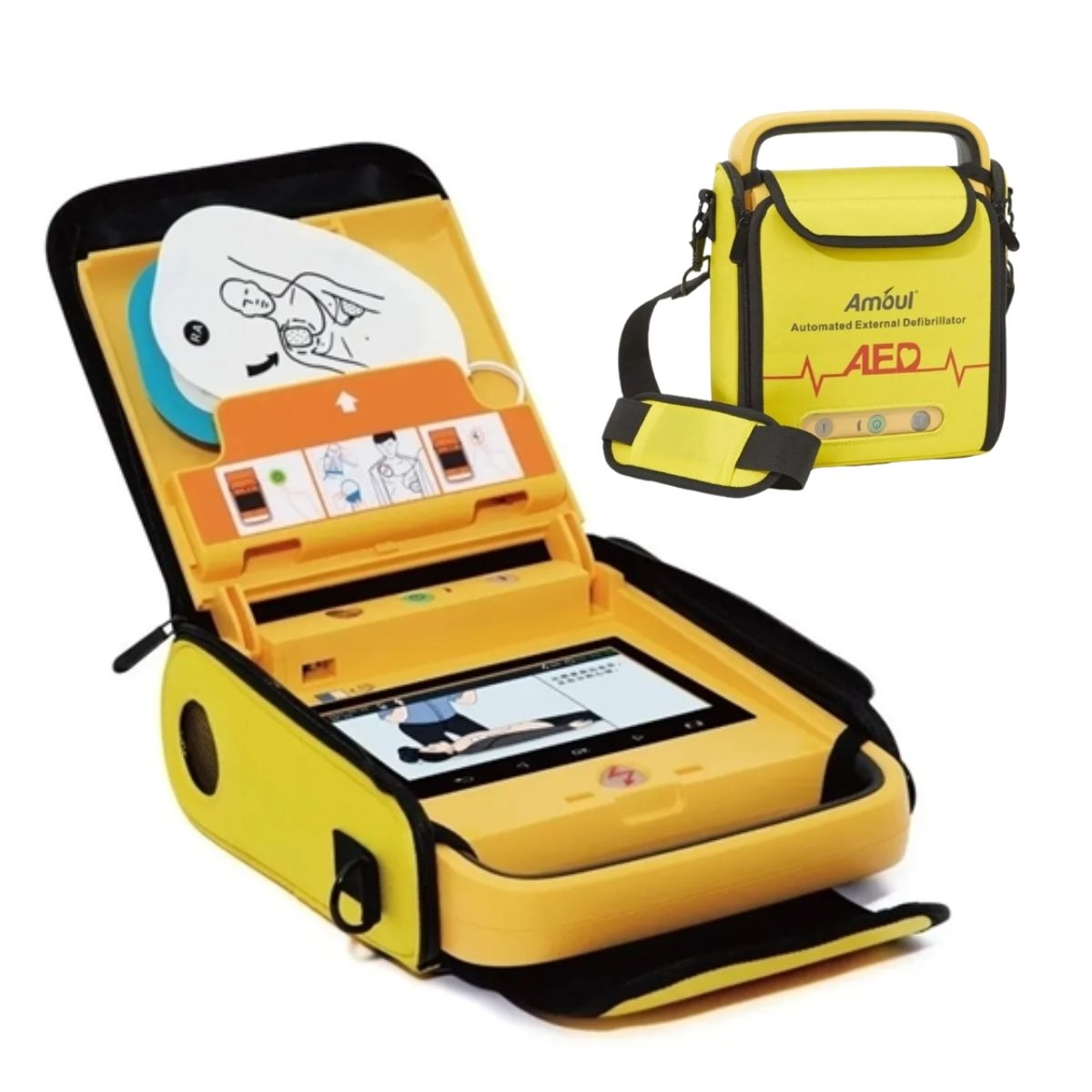 Kit Desfibrilador Externo Automático i5 + Bolsa de Transporte Amoul